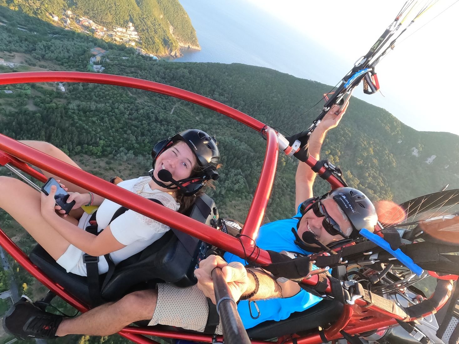 Paragliding tandem flights | Astera Travel Corfu